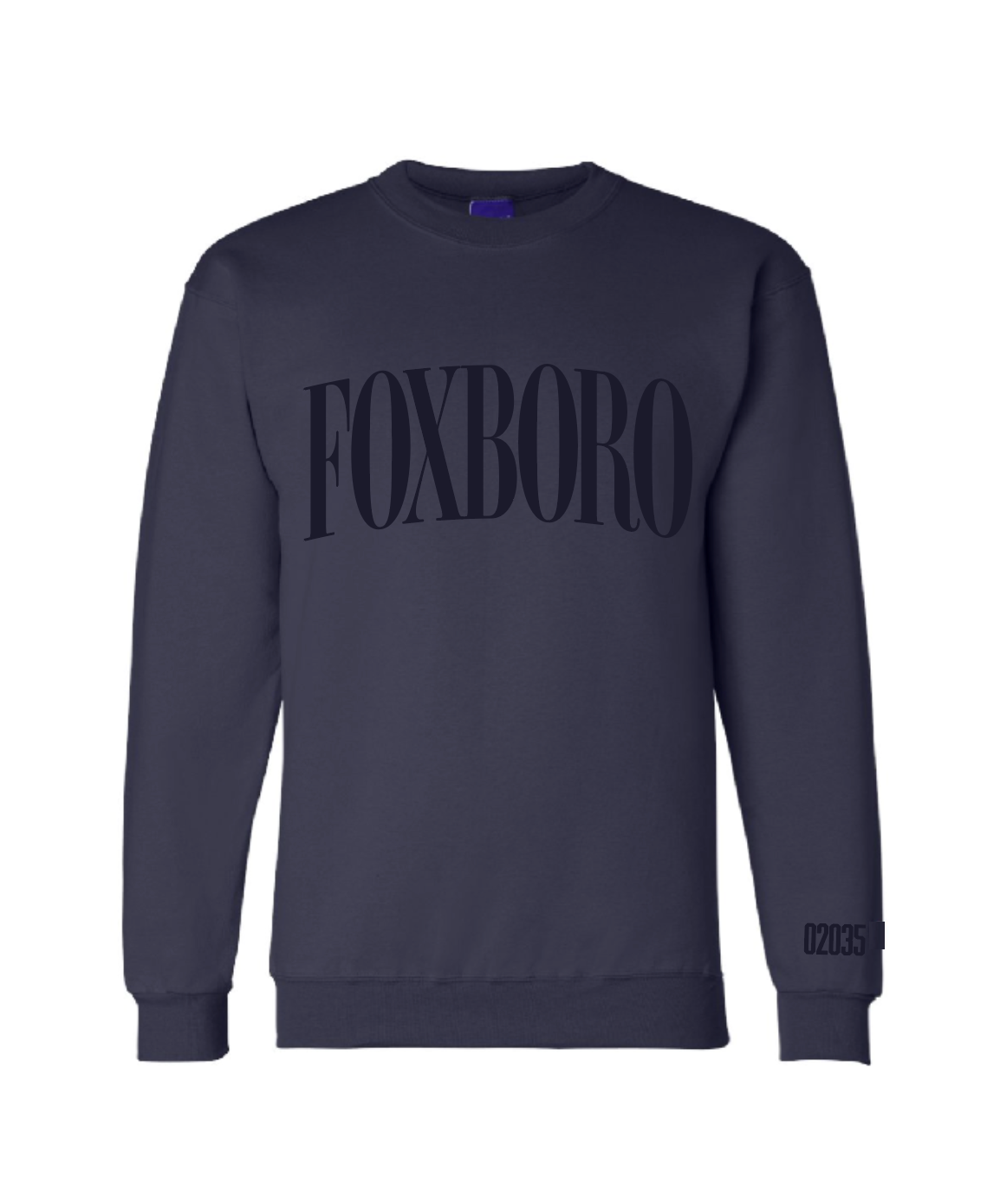 Foxboro Tonal Navy Puff Print – Soleil Boutique